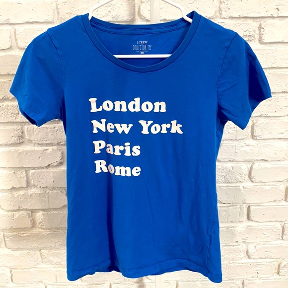 J. Crew | Tops | J Crew Collector Tee Fashion Capitals | Poshmark
